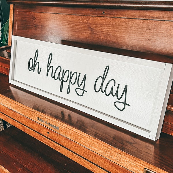 Oh Happy Day Sign - Etsy