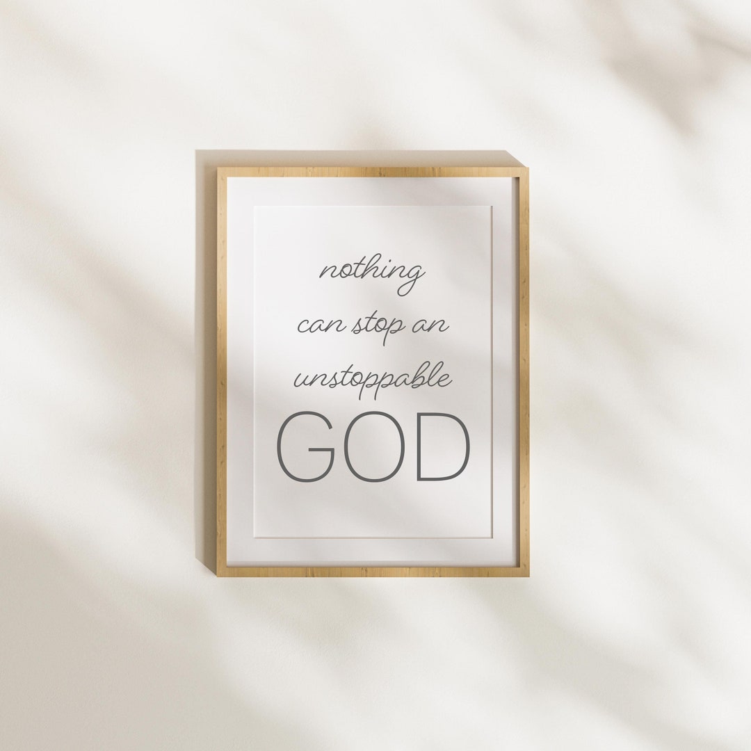 Inspirational God Quote Print: Christian Wall Art (digital Download) - Etsy