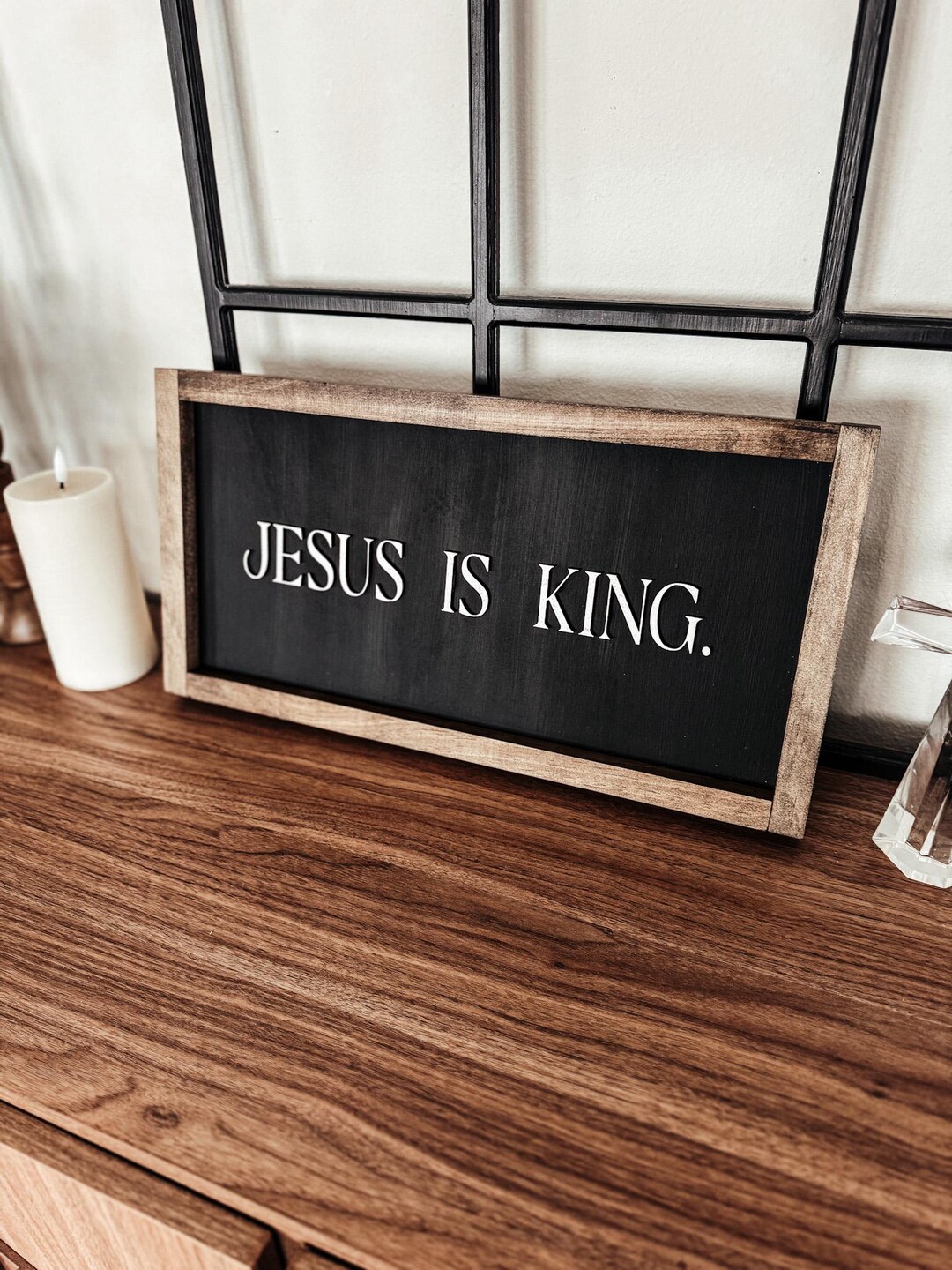 Handmade 3D Jesus is King Sign: Rustic Christian Home Decor - Etsy