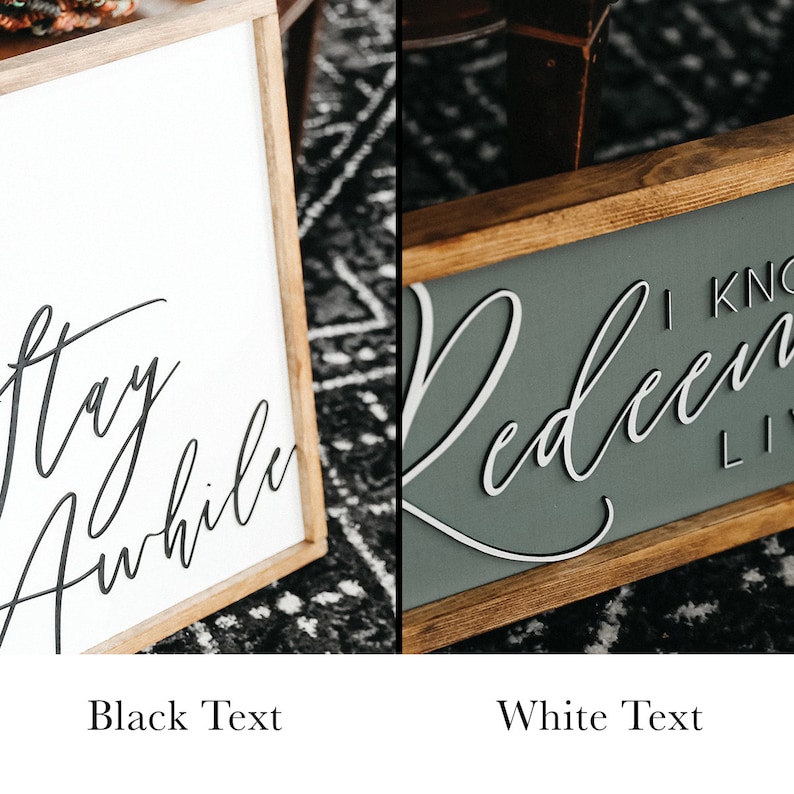 3D Wooden 'I Know My Redeemer Lives' Sign - Handmade Christian Decor - Etsy