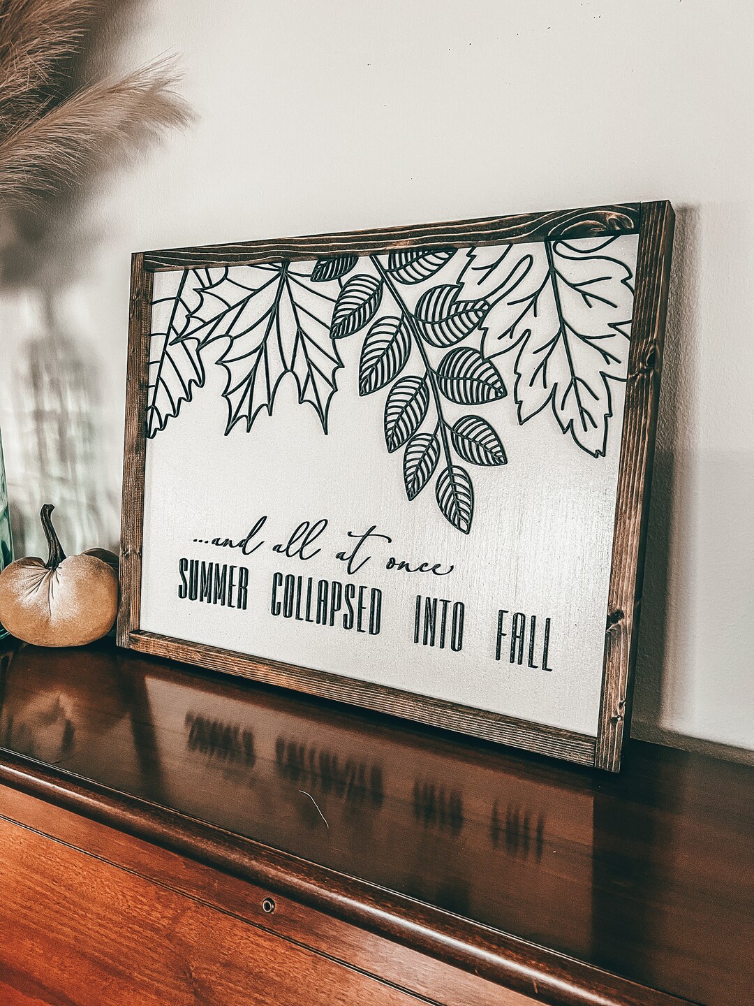 Fall Wooden Sign: 3D Farmhouse Autumn Decor - Etsy