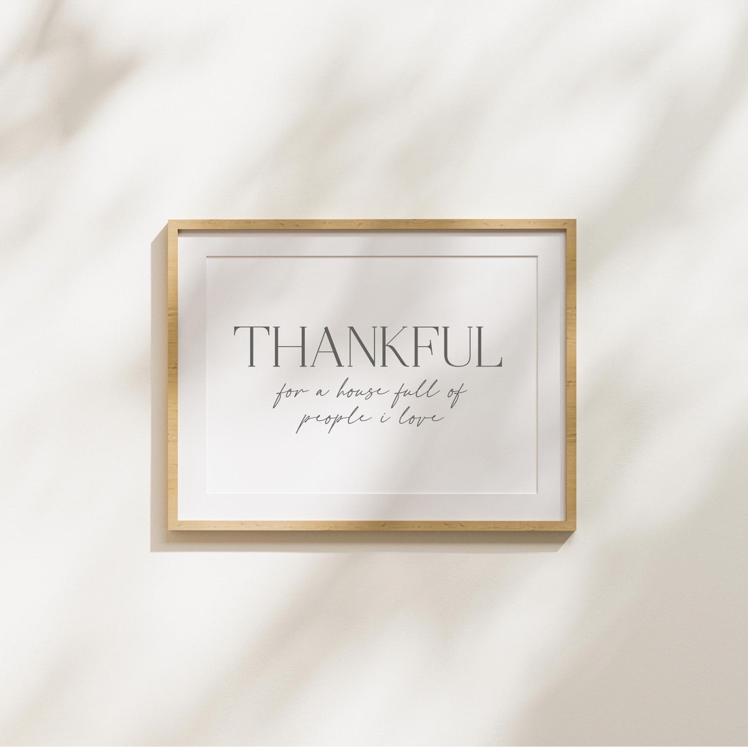 Thankful Home Print: Family Love Art (digital File) - Etsy