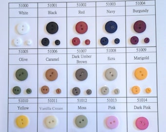 100 Small Round Buttons Resin Acrylic Multi Color Button - Etsy