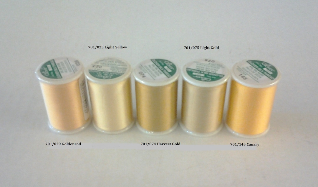 Silk Thread Shades of Yellow - Etsy