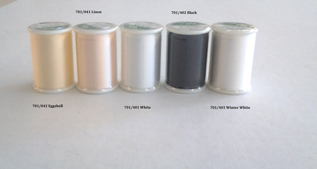 Silk Thread Shades of White, Black & Gray - Etsy