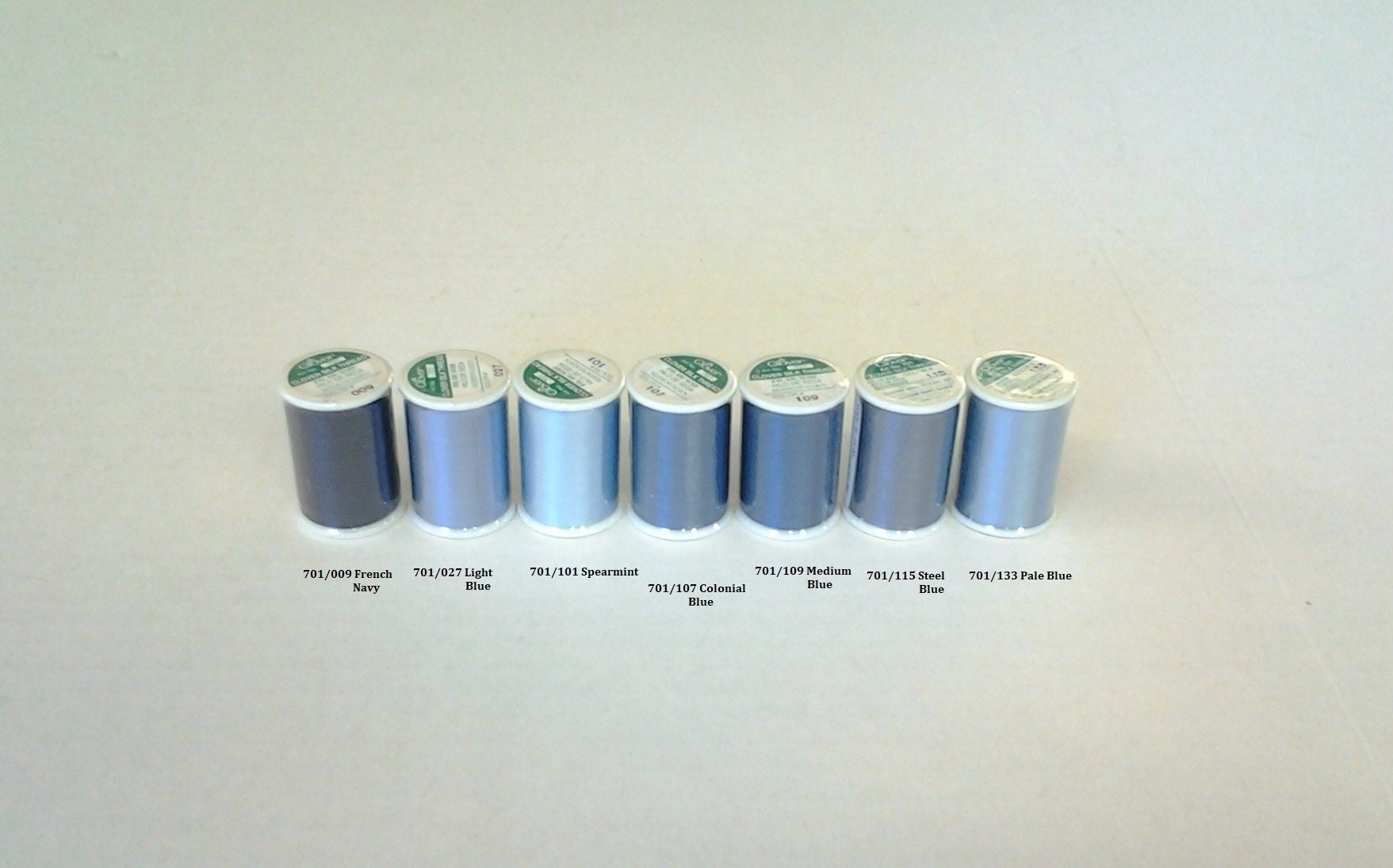Silk Thread Shades of Blue - Etsy
