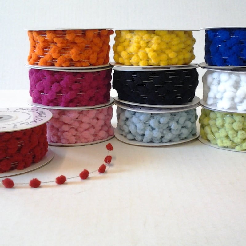 Pom Pom Ribbon - Etsy