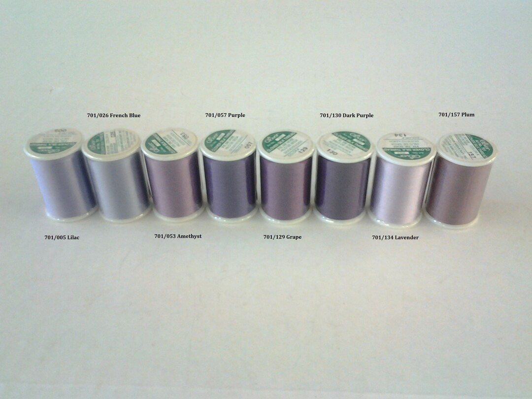Silk Thread Shades of Purple - Etsy