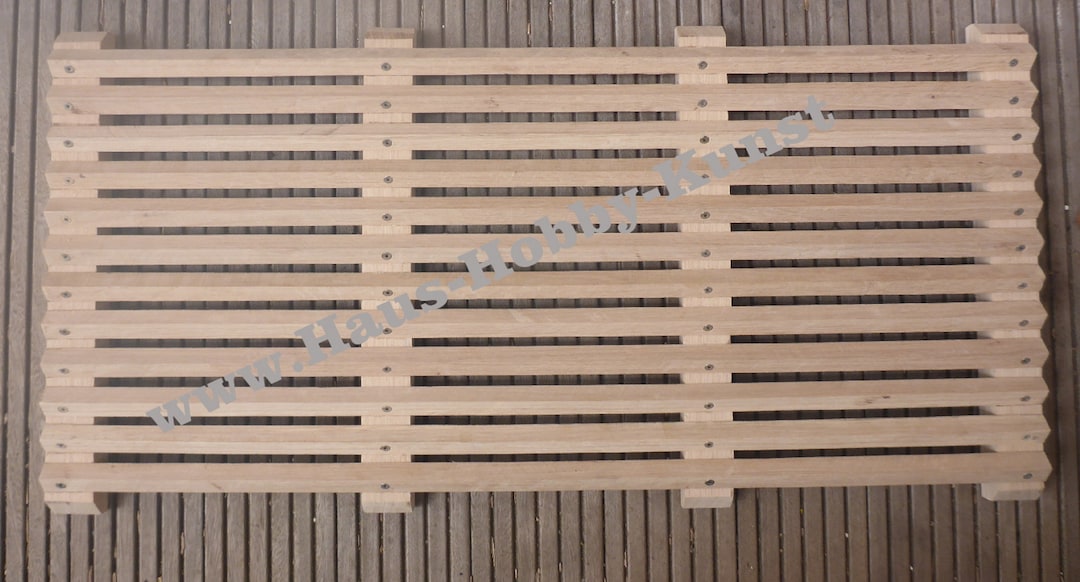 Foot Pedal Oak, Foot Wiper, Wooden Grate,105 X 52 Cm - Etsy