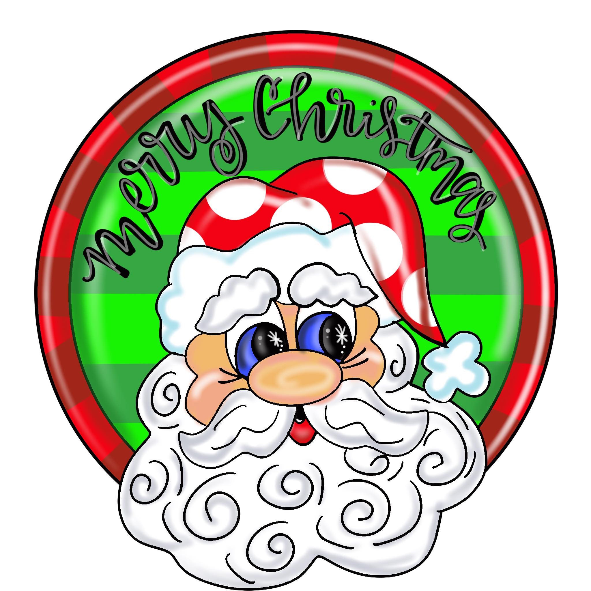 Santa Claus Face Pattern