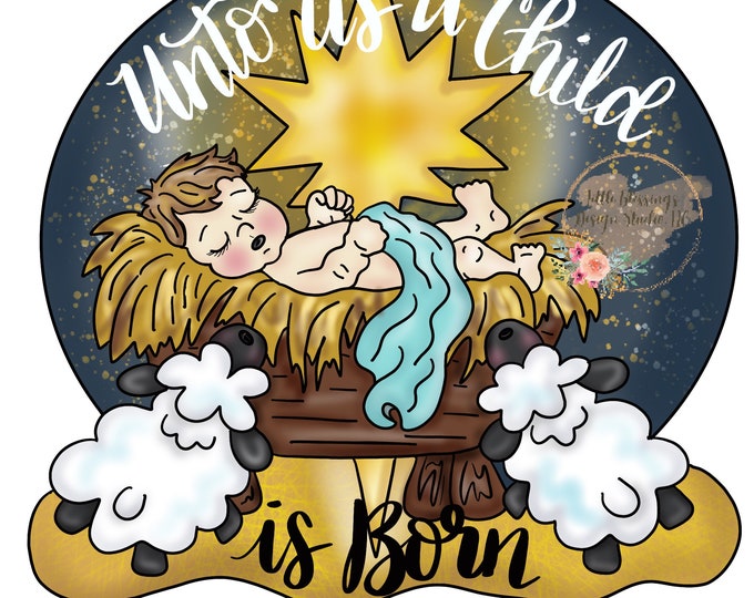 PNG TEMPLATE: Baby Jesus Nativity, Manger, Christmas Star for ...