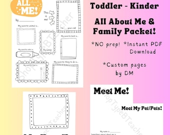 All About Me Book - Etsy