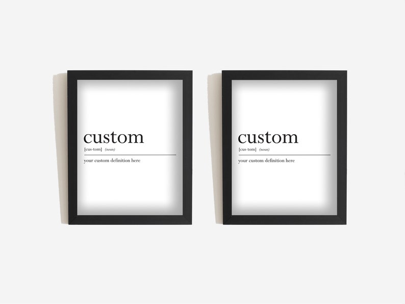 Custom Definition Print | Bedroom Poster | Wall Print | Gift Ideas ...