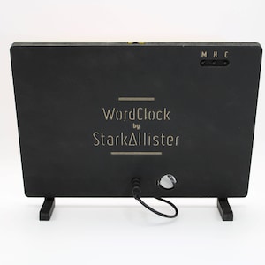 Word Clock Design LED Letters English Text Living Room Decoration ...