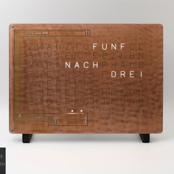 Wordclock - Etsy.de