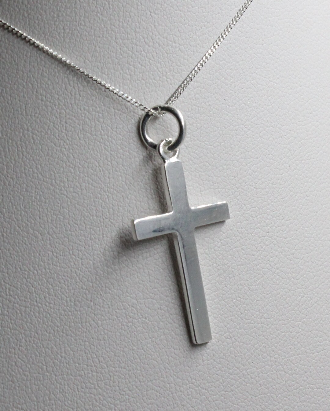 Sterling Silver Cross, Simple Elegant Sterling Silver Cross, Silver ...