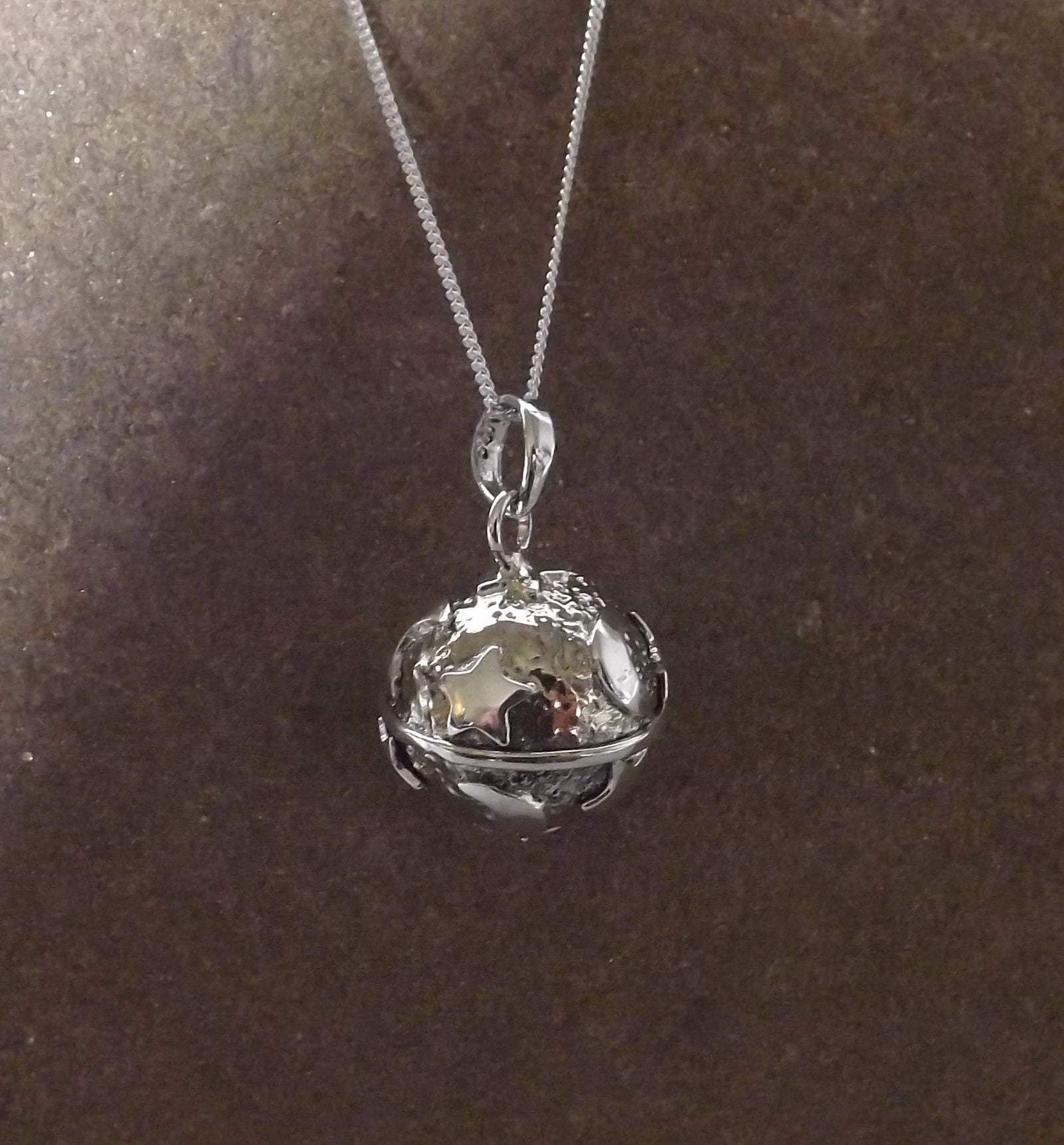 Sterling Silver Moon and Stars Angel Caller Harmony Ball | Etsy