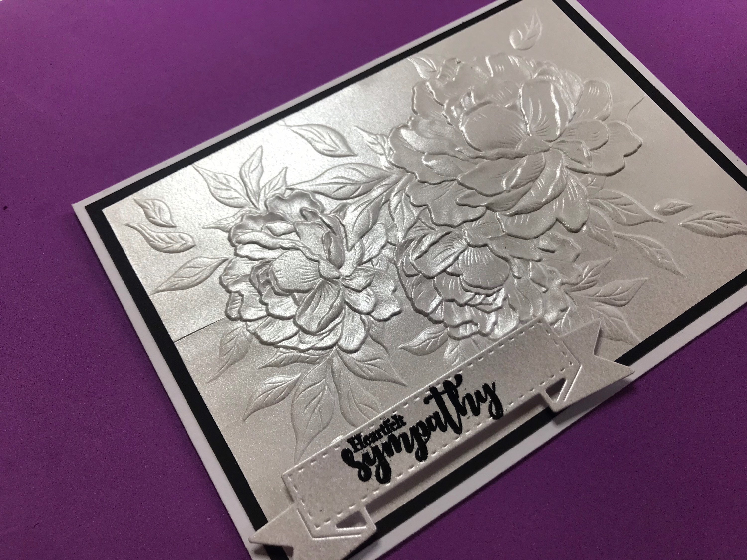 Peony Sympathy Card - Etsy