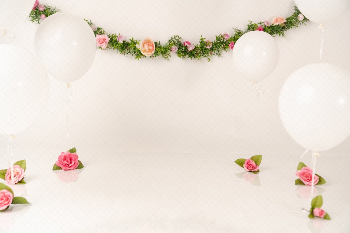 Digital Backdrop Cake Smash Overlay - Gorgeous Flower Photo Prop ...