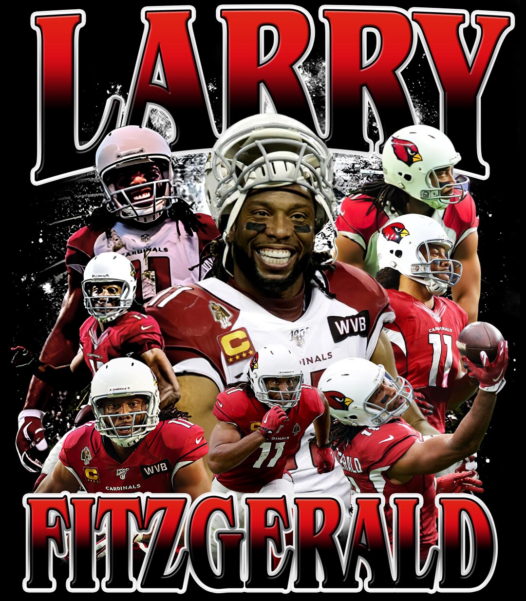 Larry Fitzgerald Football PNG Digital Download, High-resolution Sports ...