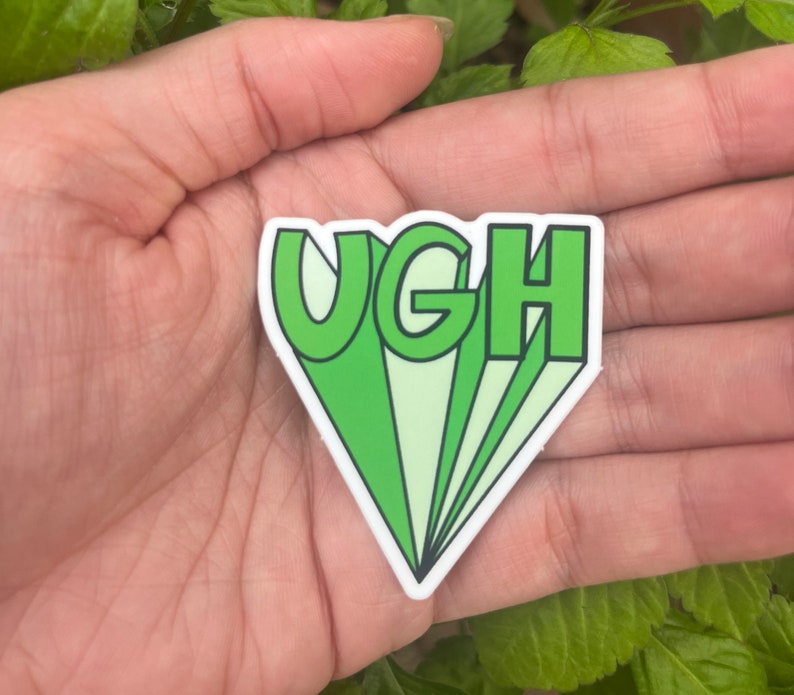 UGH - Laptop Hydroflask Water Bottle Decal - Cute Gift - Stickers ...