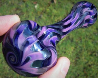 Purple Glass Pipe - Etsy