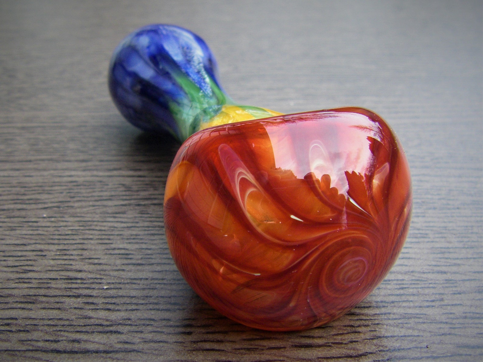 Rainbow Pipe #3 Glass Pipe Unique Chunky Colorful Smoking Bowl - Etsy