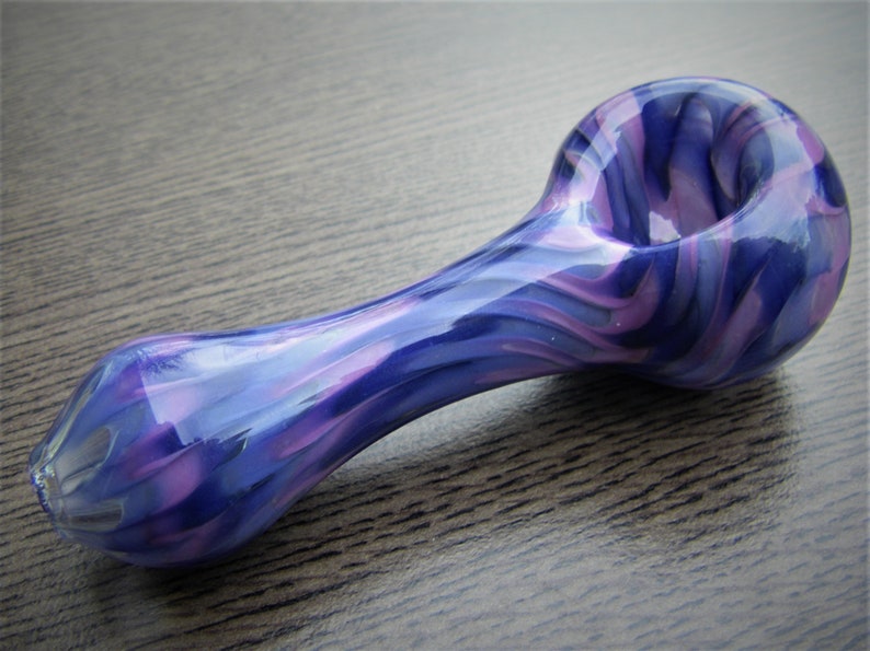 Large Glass Pipe Purple-Purple-Purple 3 Shades Chunky | Etsy