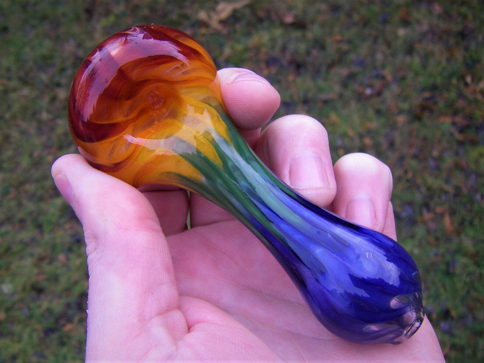 Rainbow Pipe #3 Glass Pipe Unique Chunky Colorful Smoking Bowl - Etsy