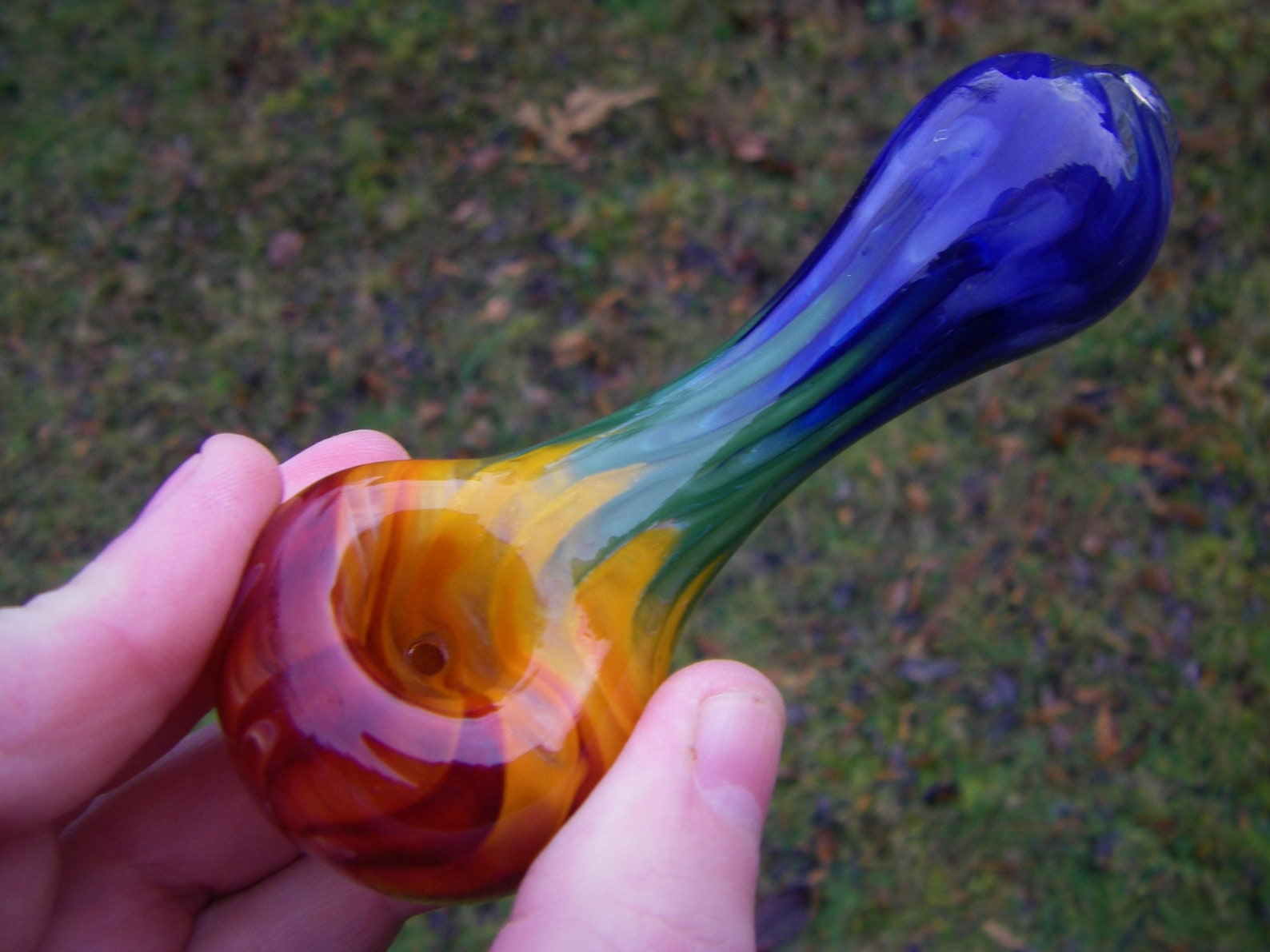 Rainbow Pipe #3 Glass Pipe Unique Chunky Colorful Smoking Bowl - Etsy