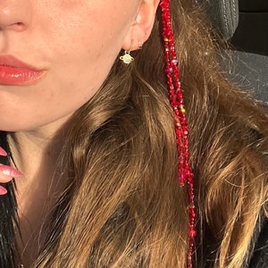 Clip in Hair Beads Set of 2 Double Strand Clips Unique Bead Hair ...