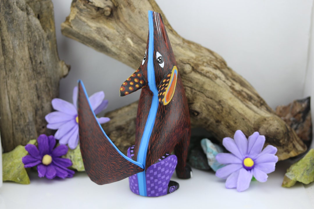 Wolf alebrije Hand Carved and Painted by Oscar Carillo - Etsy
