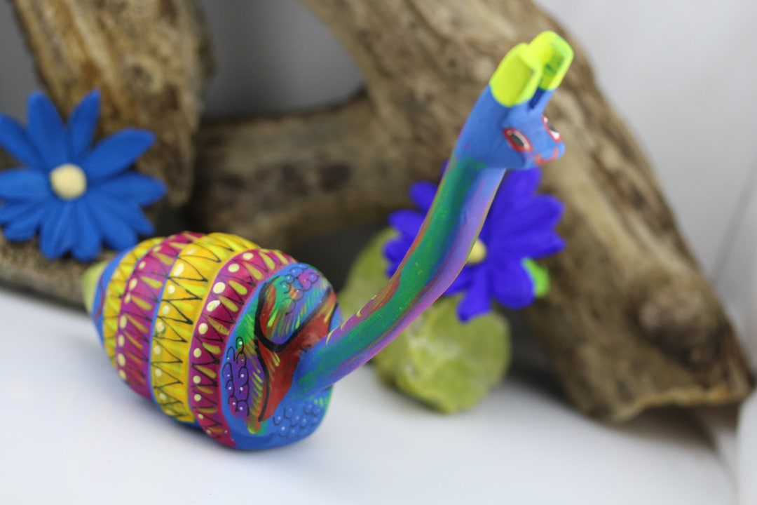 Snail "alebrije" Hand Carved and Painted by Oscar Carillo - Etsy