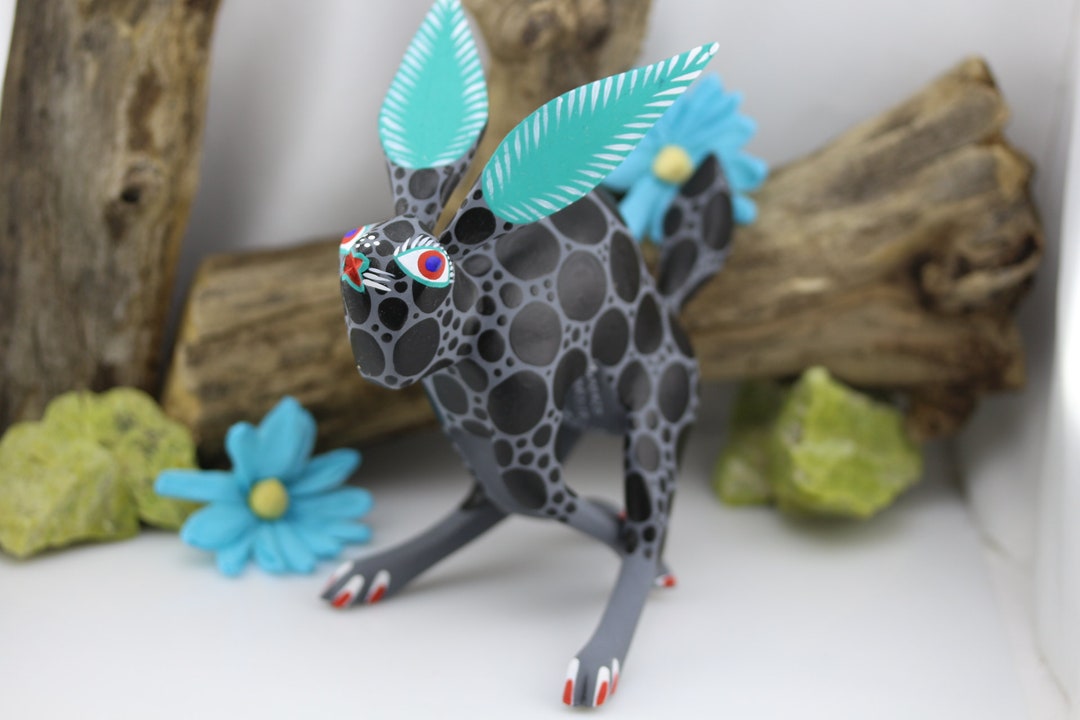 Hare "alebrije" Hand Carved and Painted by Oscar Carillo - Etsy