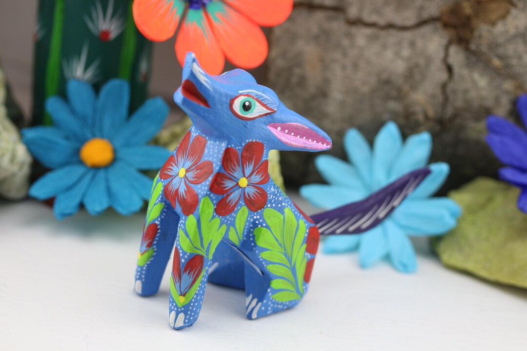 Wolf "alebrije" Hand Carved and Painted by Oscar Carillo - Etsy