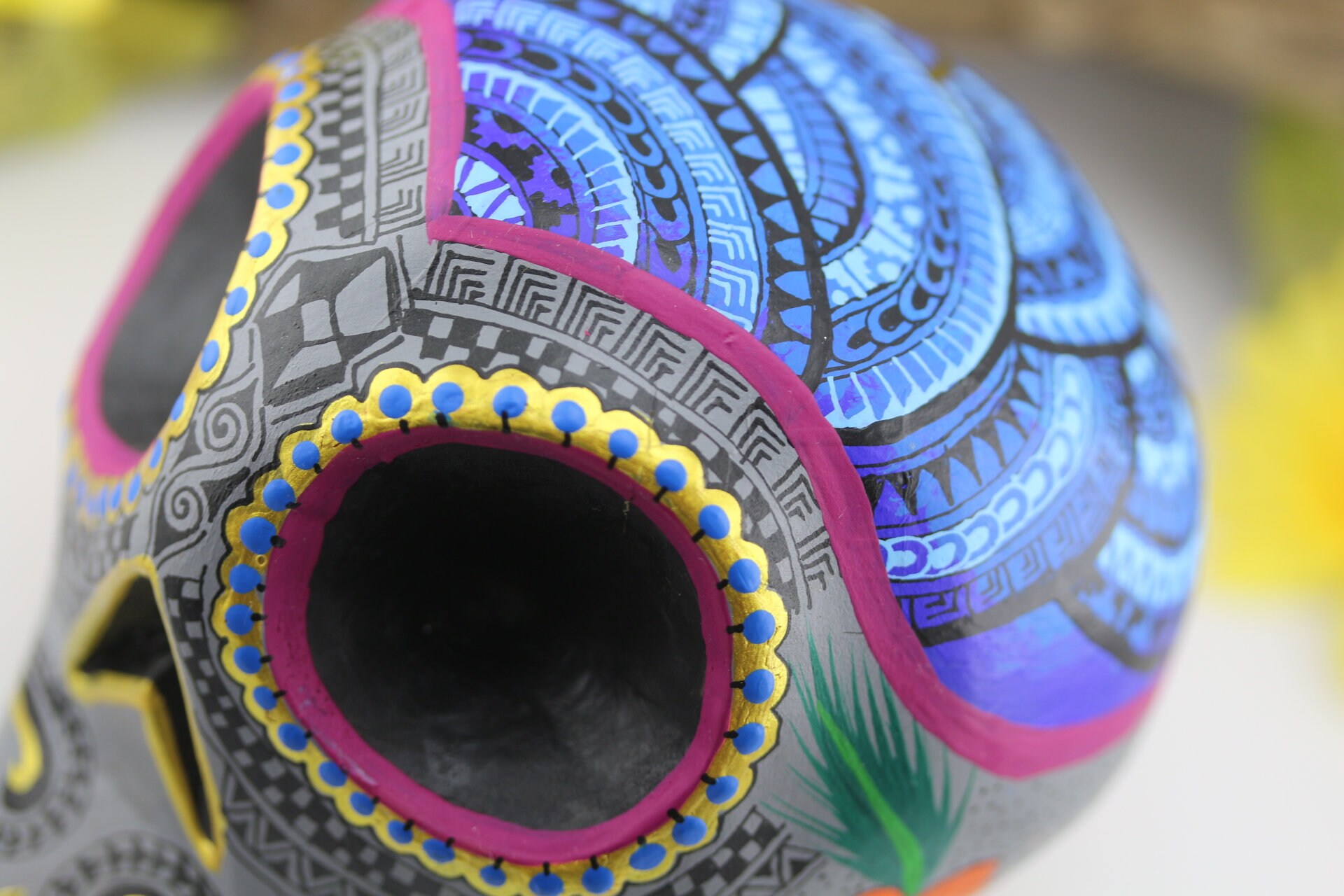 Skull "alebrije" Hand Carved and Painted by Oscar Carillo - Etsy