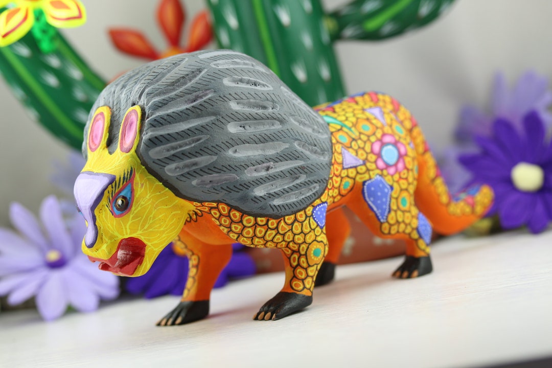 Lion alebrije Hand Carved and Painted by Oscar Carillo - Etsy