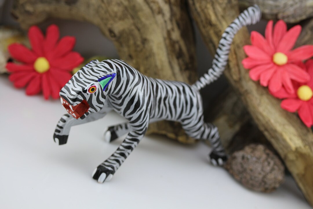 Tiger "alebrije" Hand Carved and Painted by Oscar Carillo - Etsy