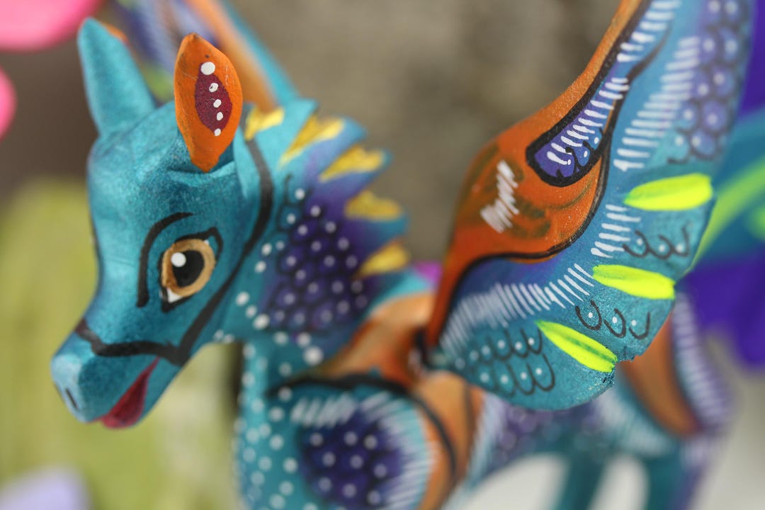 Pegasus "alebrije" Hand Carved and Painted by Oscar Carillo - Etsy