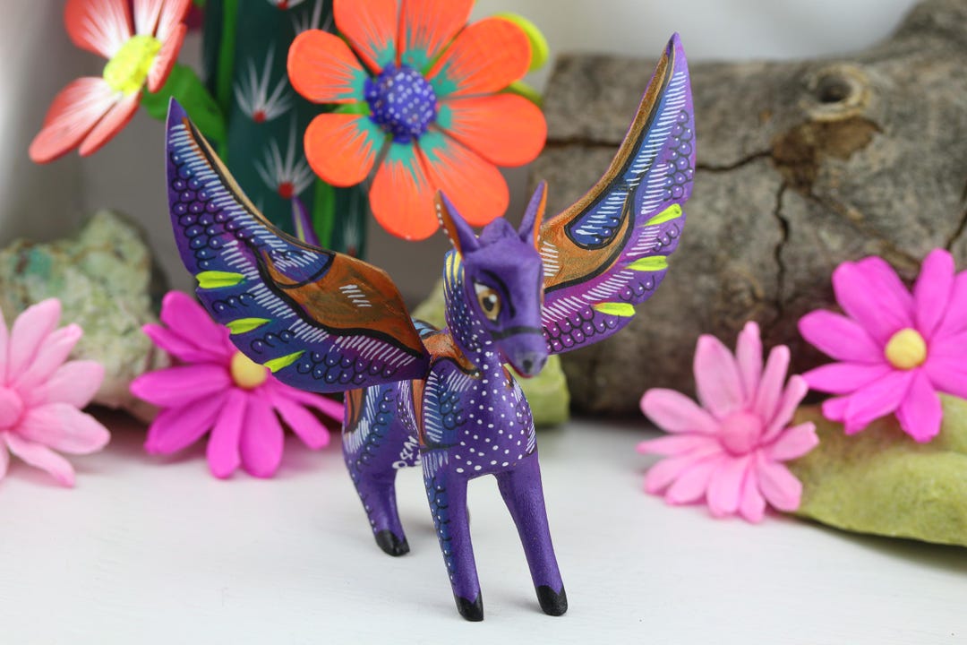 Pegasus "alebrije" Hand Carved and Painted by Oscar Carillo - Etsy