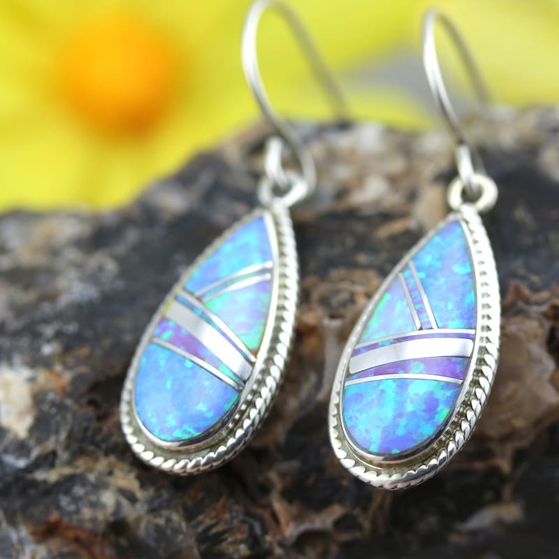 Native Inlay Earring - Etsy