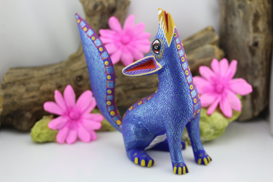 Wolf alebrije Hand Carved and Painted by Oscar Carillo - Etsy