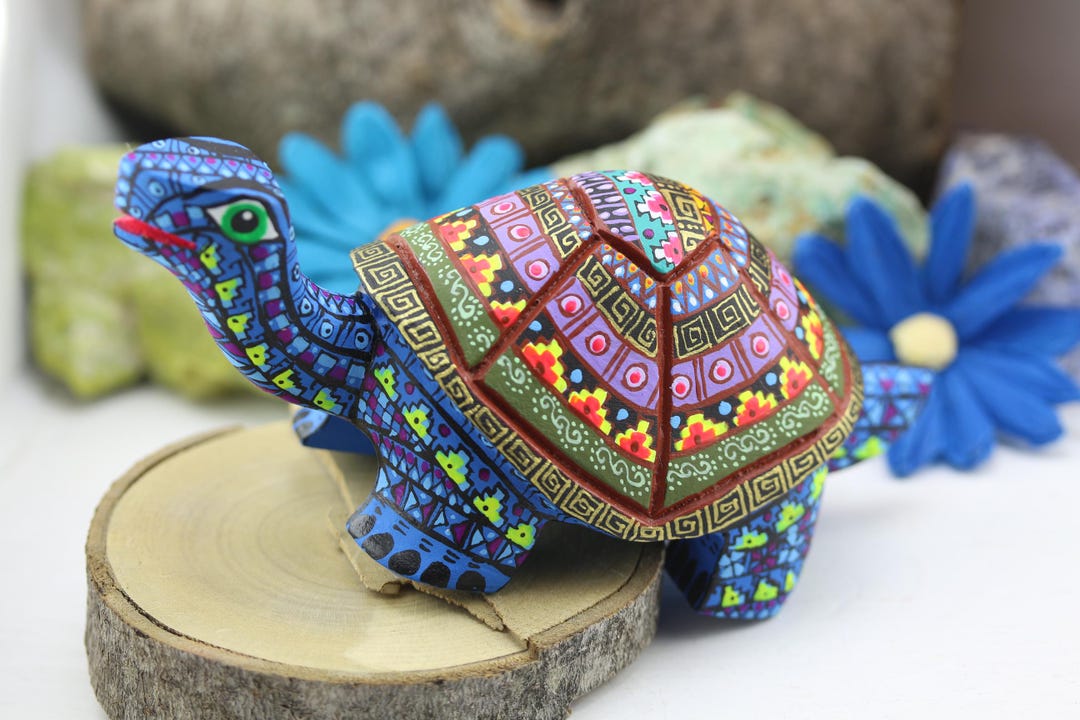 Turtle "alebrije" Hand Carved and Painted by Oscar Carillo - Etsy