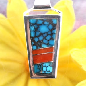 Handmade Multistone Native American Pendant by Navajo Artist - Etsy