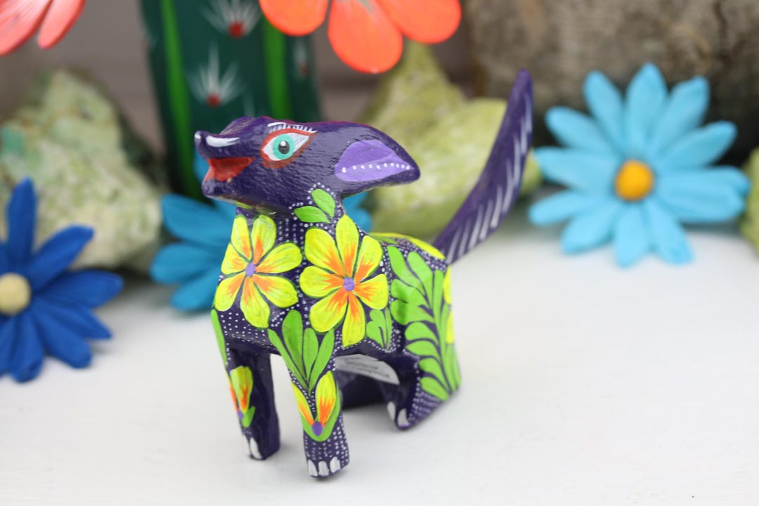 Wolf alebrije Hand Carved and Painted by Oscar Carillo - Etsy