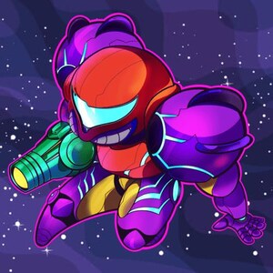 Metroid Samus Aran Space Bounty Hunter Sci Fi Keyring Charm Spacesuit ...