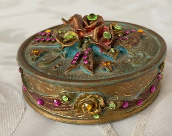 Jeweled Trinket Box - Etsy