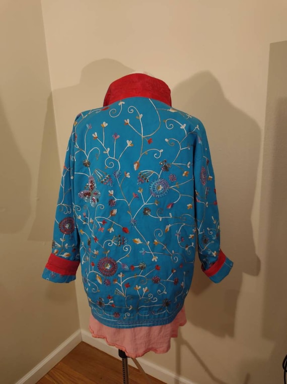 Vintage Quacker Factory embroidered jacket. Women's l… - Gem