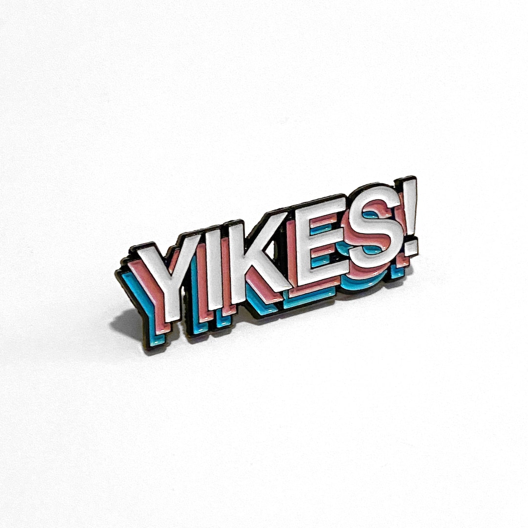 YIKES! — Sarcastic Funny Meme Enamel Pin - Etsy