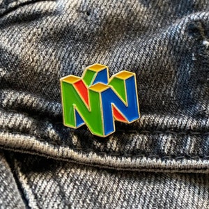 Nintendo 64 Retro Video Games Logo Pin— N64 90s Gaming Soft Enamel Pin ...